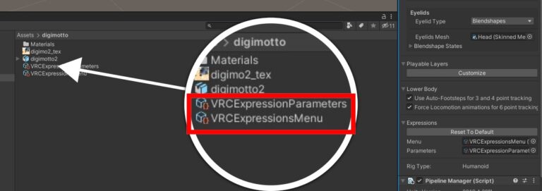 【VRChat】 Unityでオリジナルの表情をつくる方法 Expressionsを作成 | デジモット